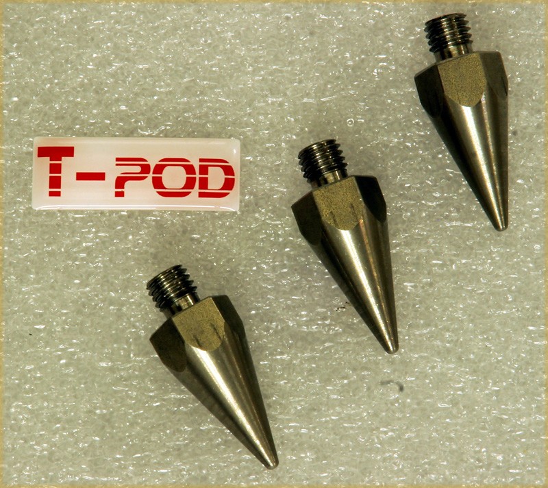 Stainless steel tip set (3 pcs) for T-POD 90/110/130 tripods. [AV ...